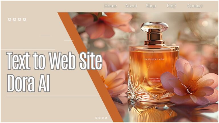 Webデザインを一瞬で生成！Dora AIのText to Website紹介！