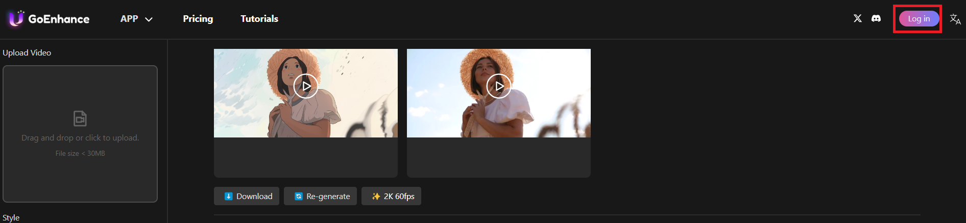 動画をアニメ調に変換！無料で使えるGoEnhance AI 紹介！