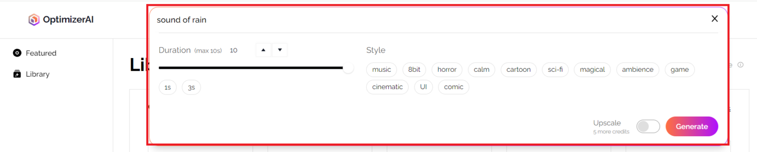 効果音生成に特化！Optimizer AIでオリジナルサウンドを作ろう！